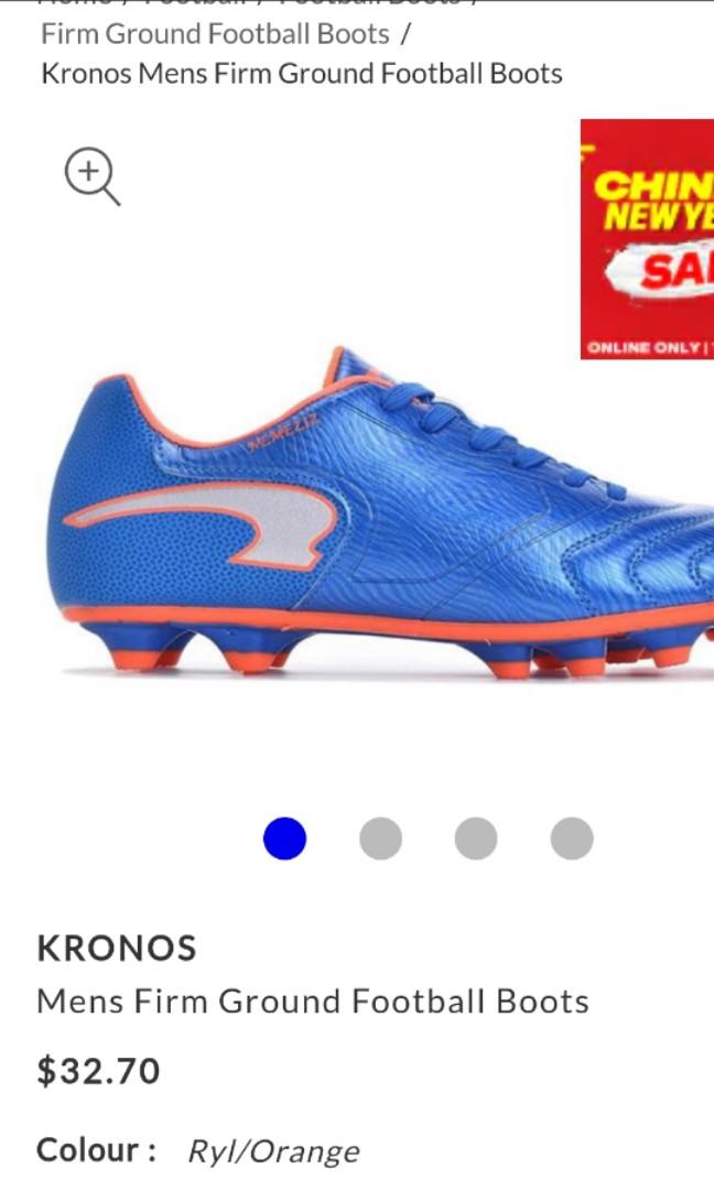 Kronos mens EU 39 UK 6 US 6.5 firm ground football shoes soccer boots ...