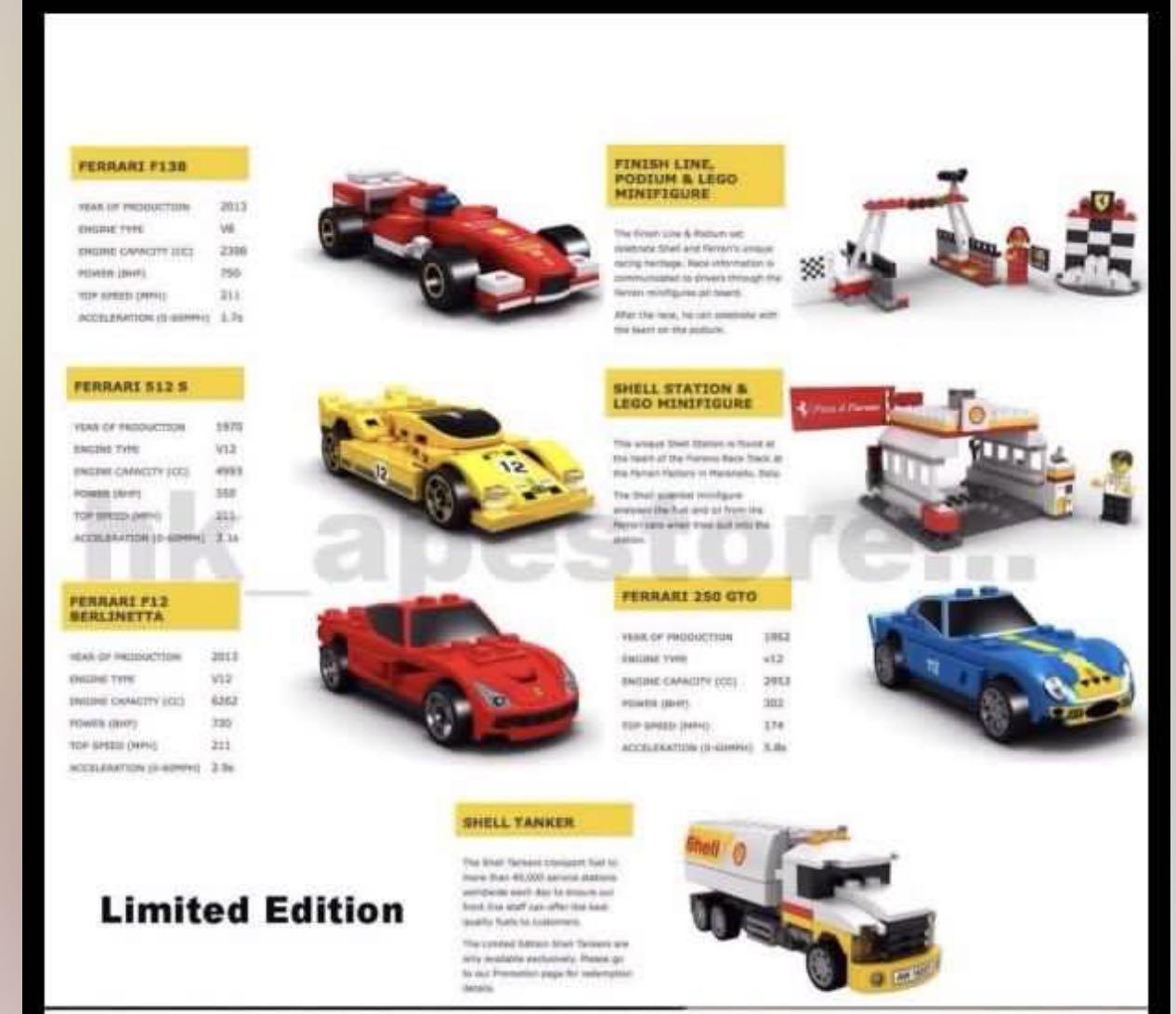 Lego Shell Ferrari Special Edition x 7 bags, Hobbies & Toys, Toys ...
