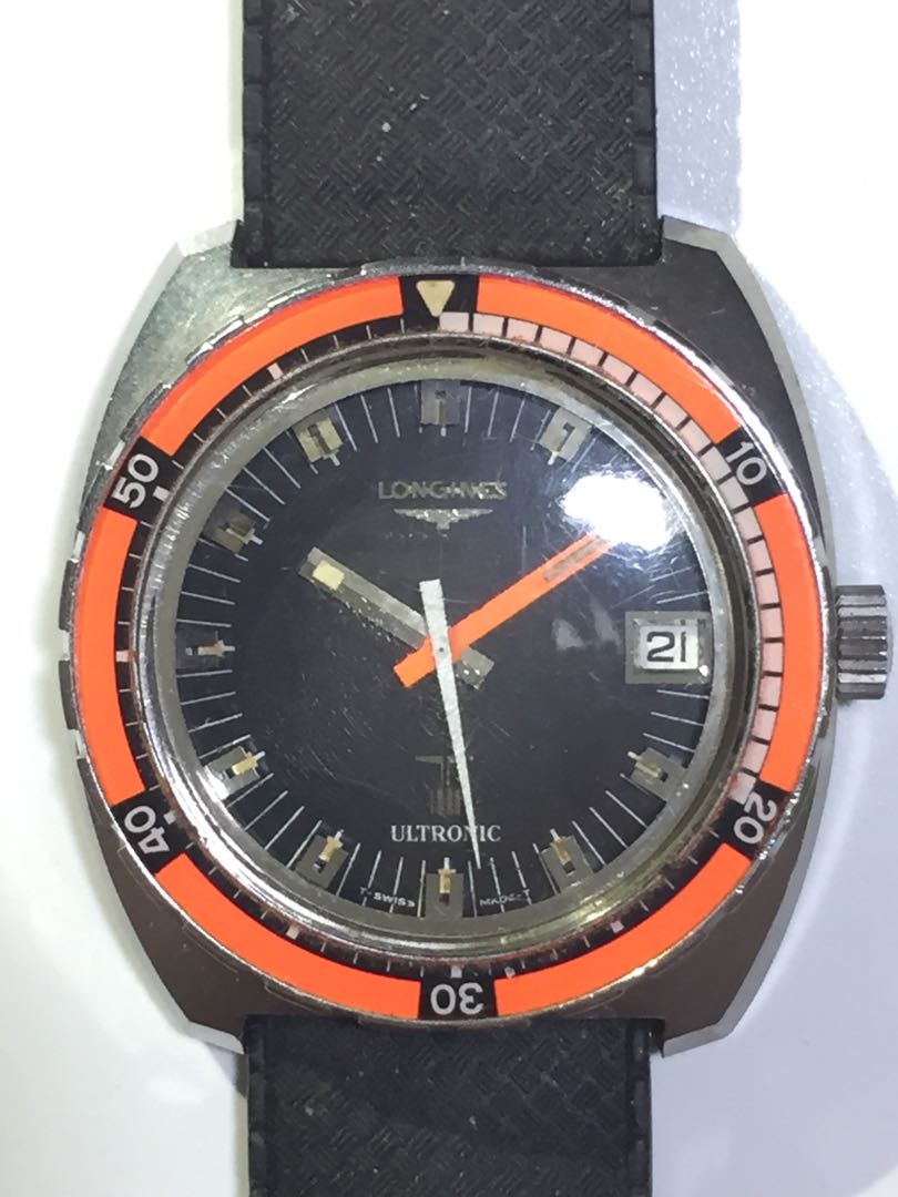 LONGINES ULTRONIC DIVER WATCH, Women's Fashion, Watches & Accessories ...
