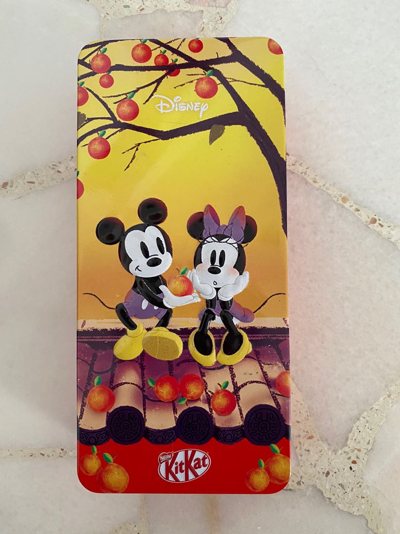 Mickey Mouse KitKat Metal Box, Everything Else on Carousell