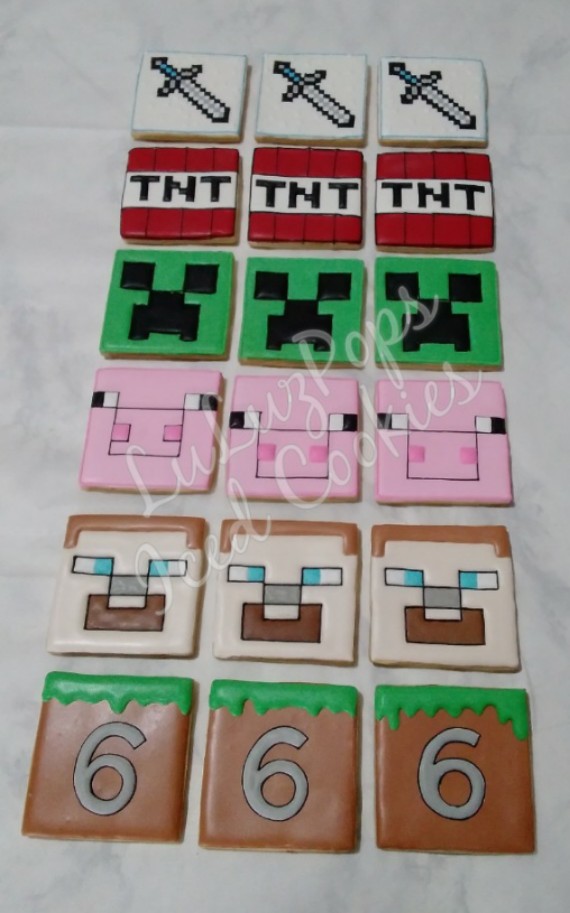 Minecraft Themed Sugar Cookies #birthday, Food & Drinks, Homemade Bakes ...