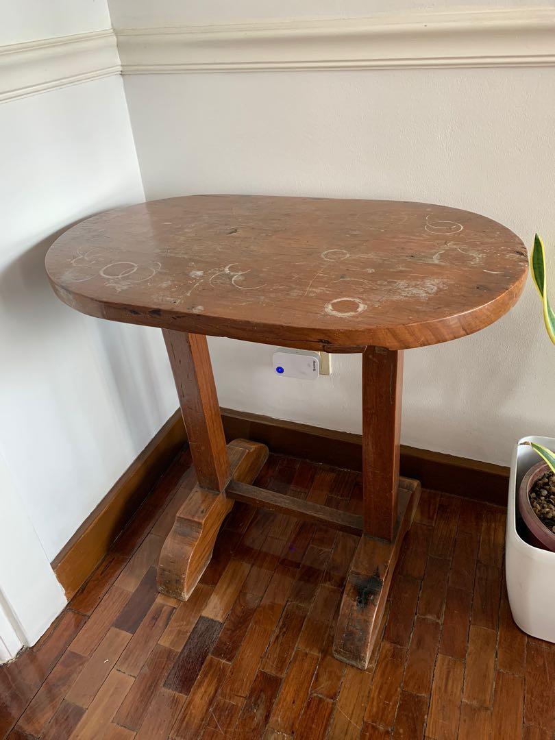 Molave mini console table, Furniture & Home Living, Furniture, TV ...