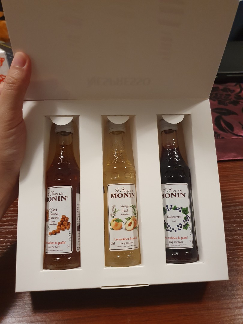 Nespresso Syrups Monin, Food & Drinks, Beverages on Carousell