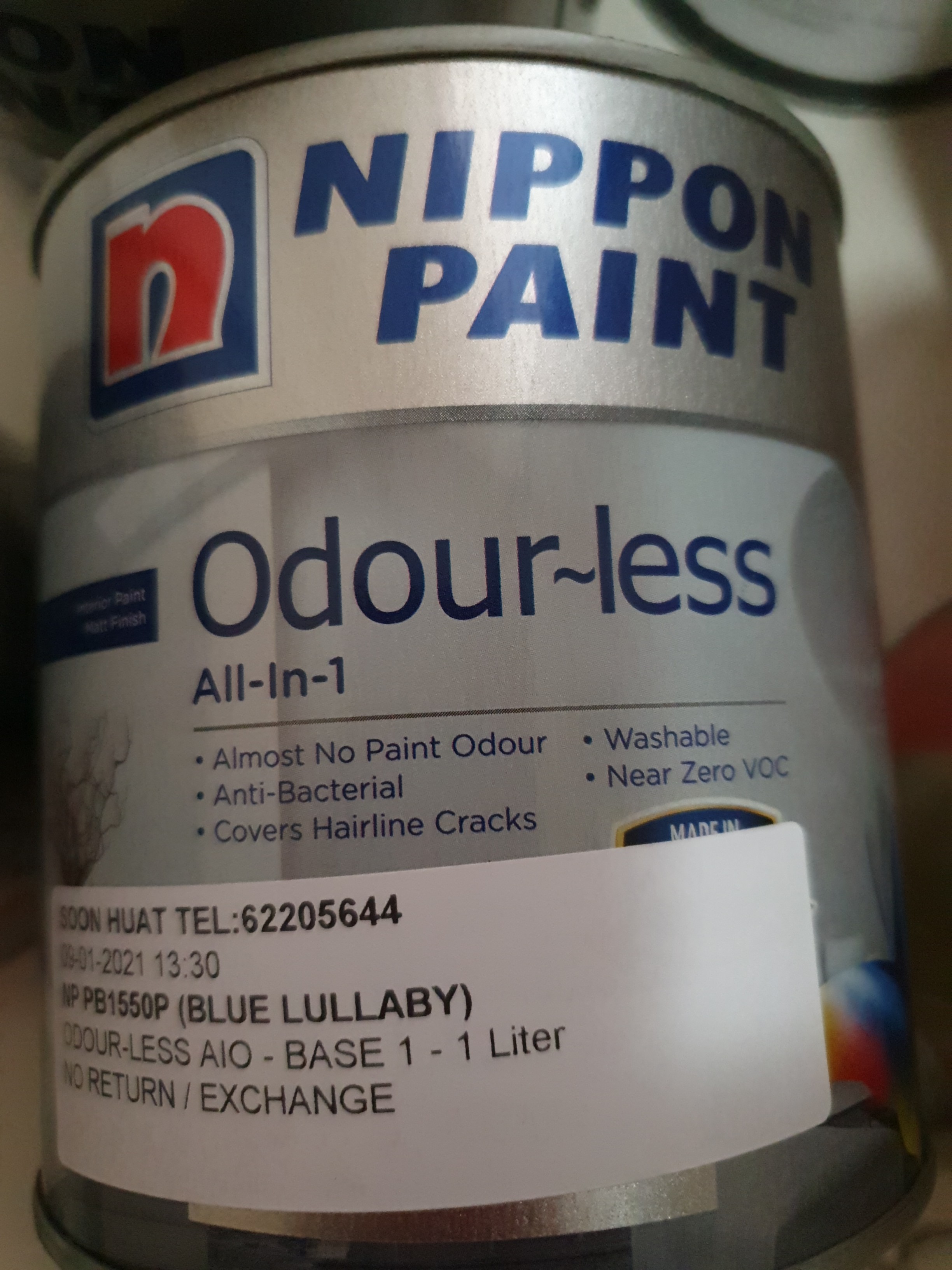 Nippon paint odourless blue lullaby, Everything Else on Carousell