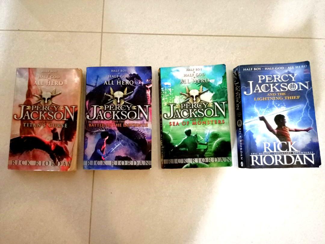 Percy Jackson Series of 4 books, Hobbies & Toys, Books & Magazines ...