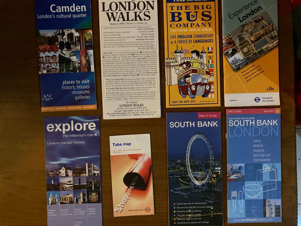 Peta dan booklet wisata London, Buku & Alat Tulis, Majalah & Lainnya di ...