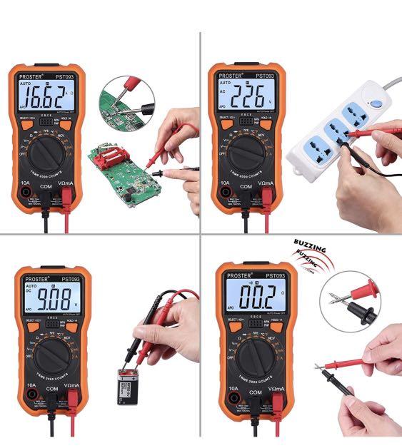 Pocket Digital Multimeter Auto Ranging Digital Multimeters Digital ...