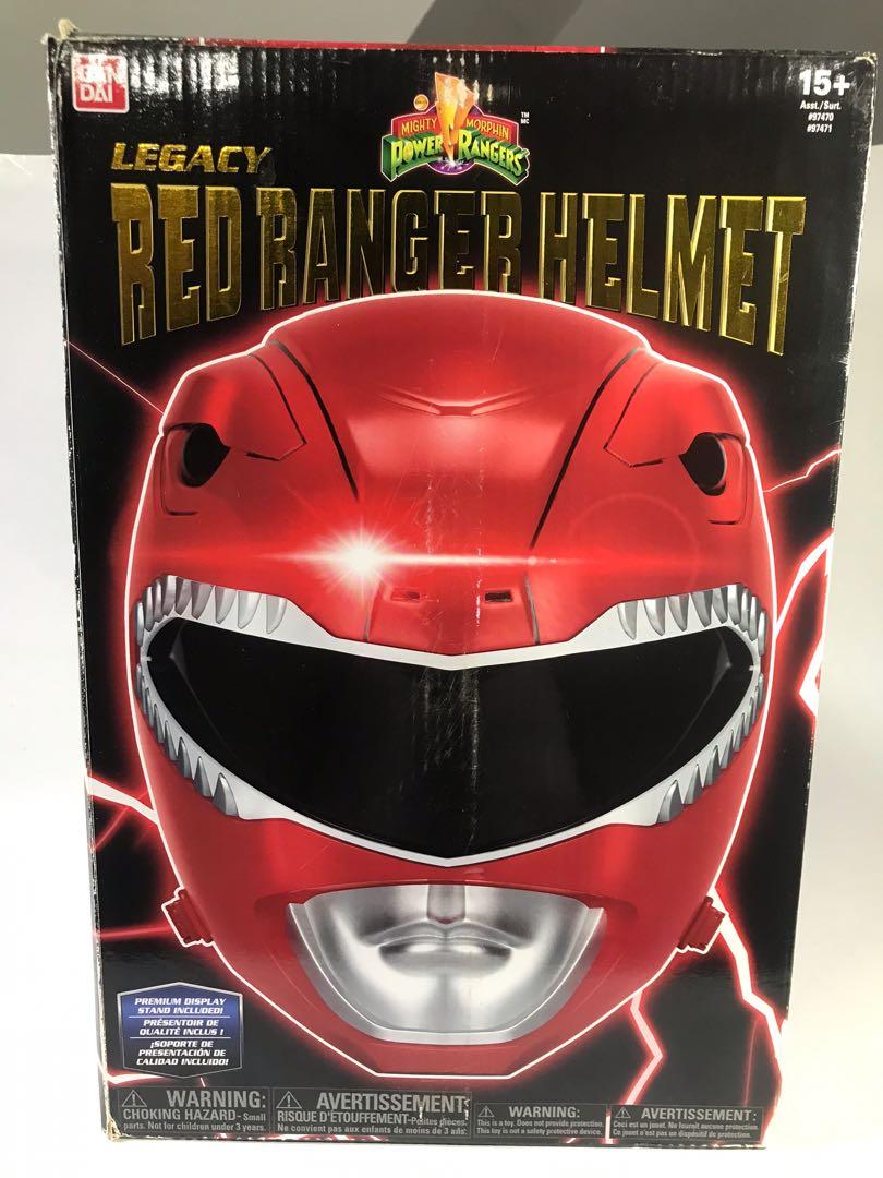 Power Rangers LEGACY Red Ranger helmet mighty morphin bandai, Hobbies ...