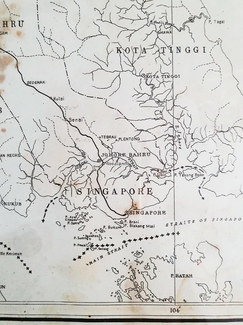 Rare Pre-War Malaya Japanese Orignal Map 91 x 70. ( Malaysia and ...