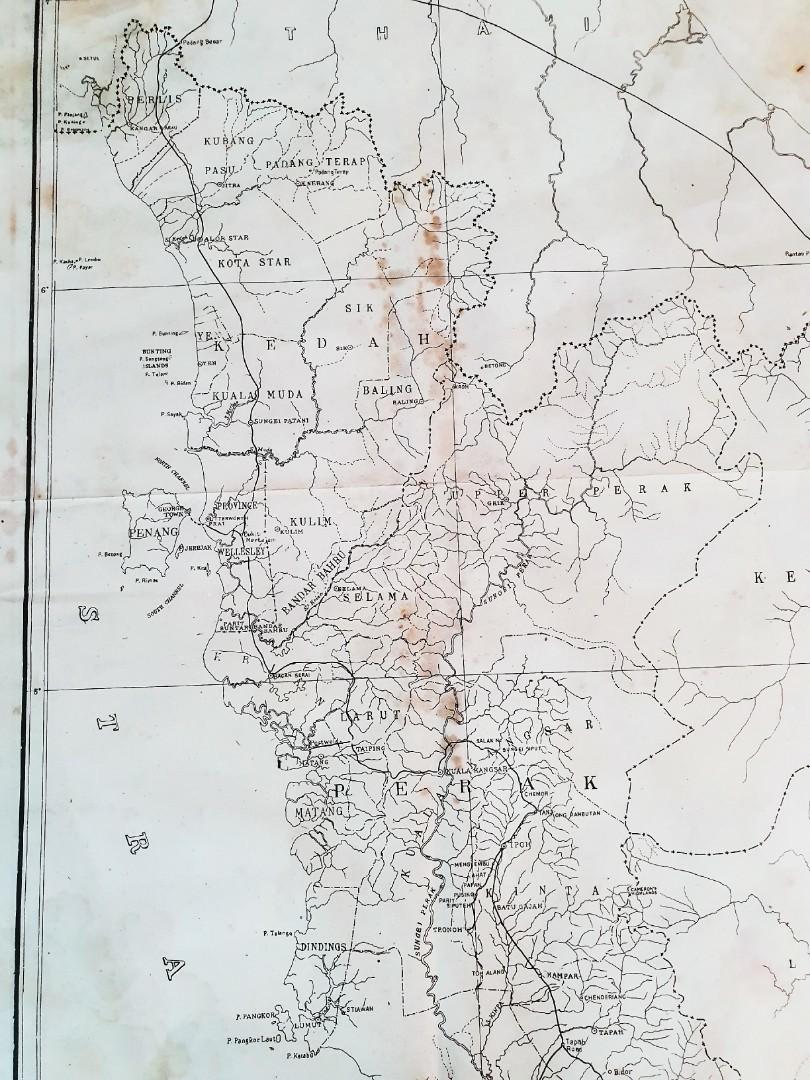 Rare Pre-War Malaya Japanese Orignal Map 91 x 70. ( Malaysia and ...