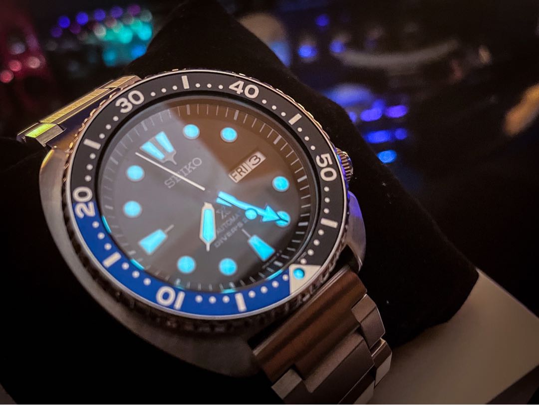 Seiko Turtle Batman SRP 787, Men's Fashion, Watches on Carousell