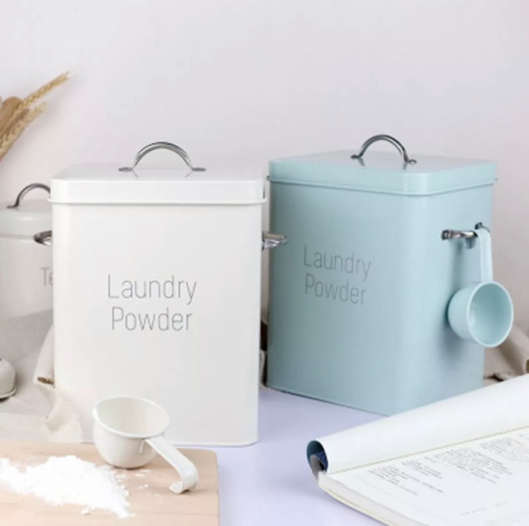 [SG] Nordic Inspired Design Laundry Powder Washing Powder Bucket ...
