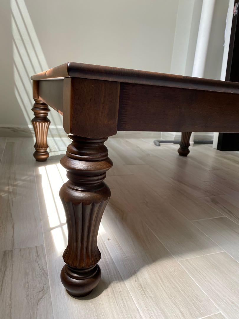 Solid Wooden Square Coffee Table, Furniture, Tables & Chairs on Carousell