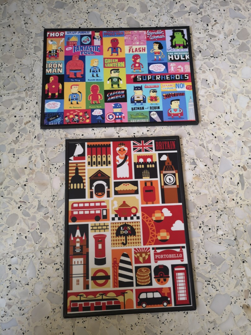 Styrofoam poster set, Furniture & Home Living, Home Decor, Frames ...