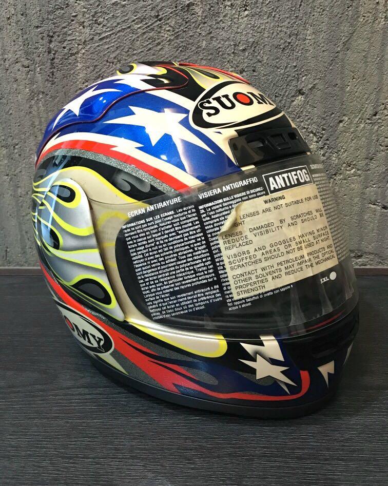 SUOMY Gun Wind Fazer Ben Bostrom Replica Helmet 2002 Medium NEW ...