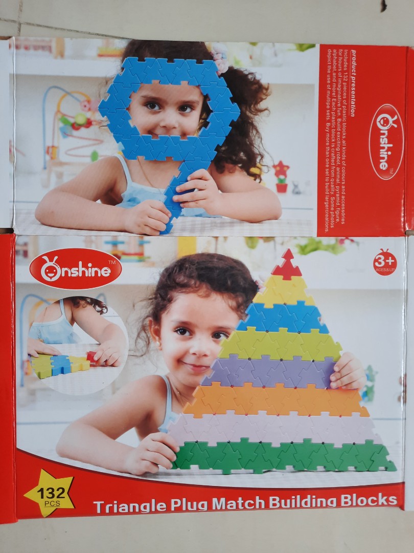 Triangle plug match building block, Hobbies & Toys, Toys & Games on ...