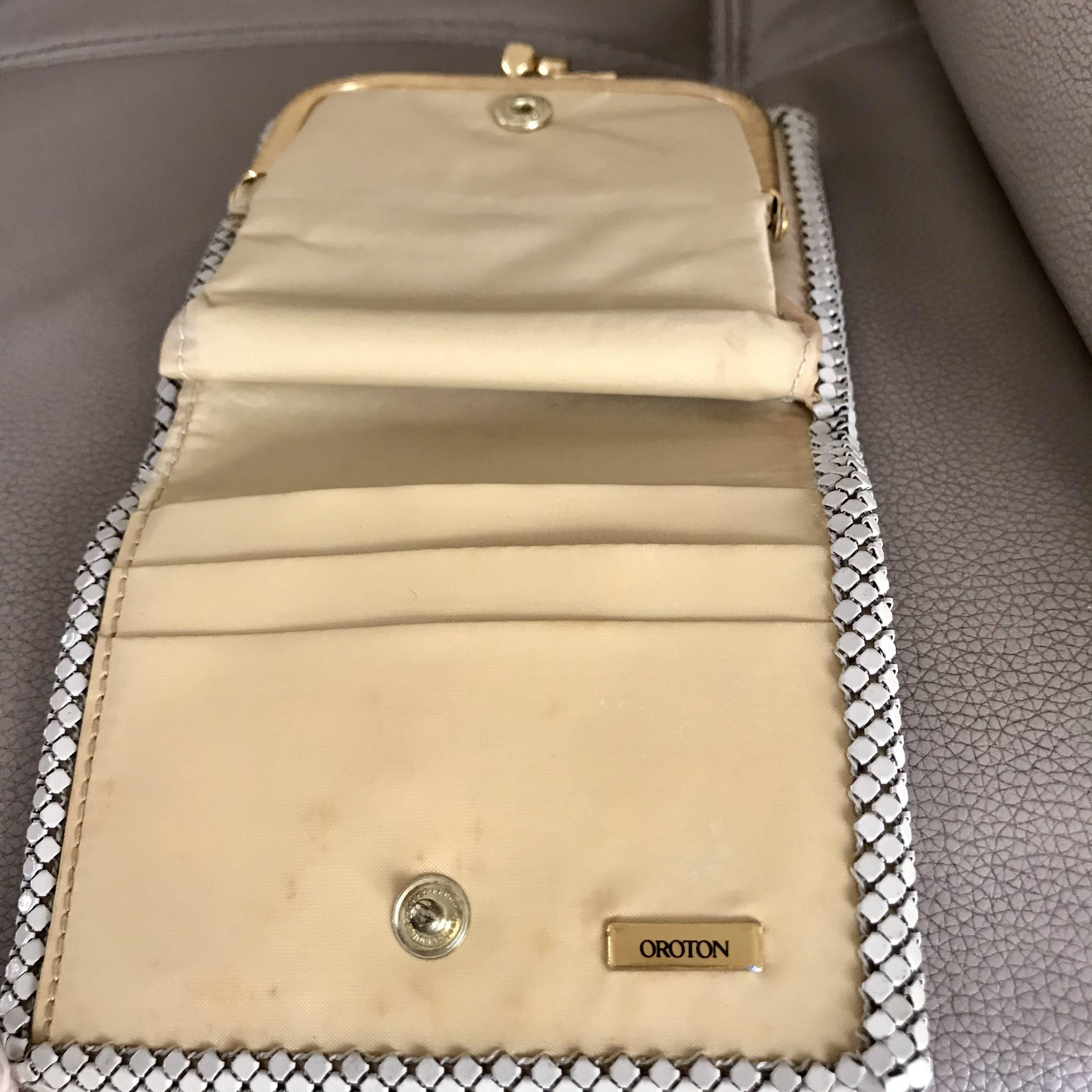 Vintage Oroton White Glomesh Designer Wallet Purse, Luxury, Bags ...
