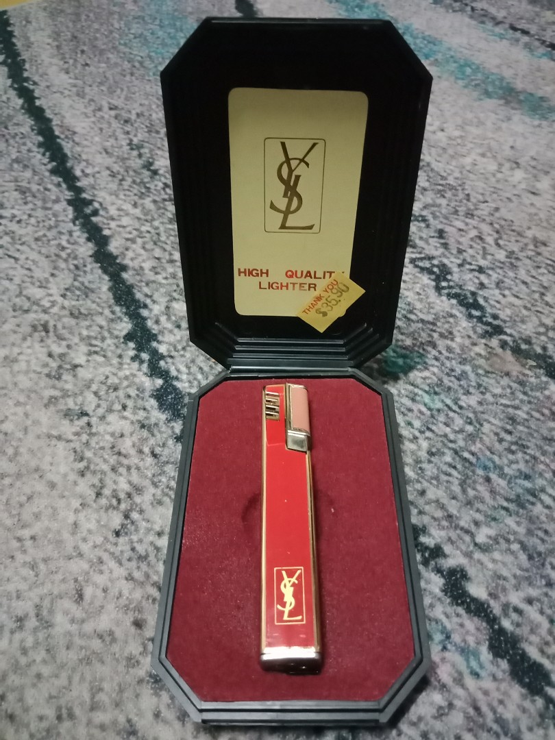 Vintage YSL Gas Lighter, Hobbies & Toys, Collectibles & Memorabilia ...