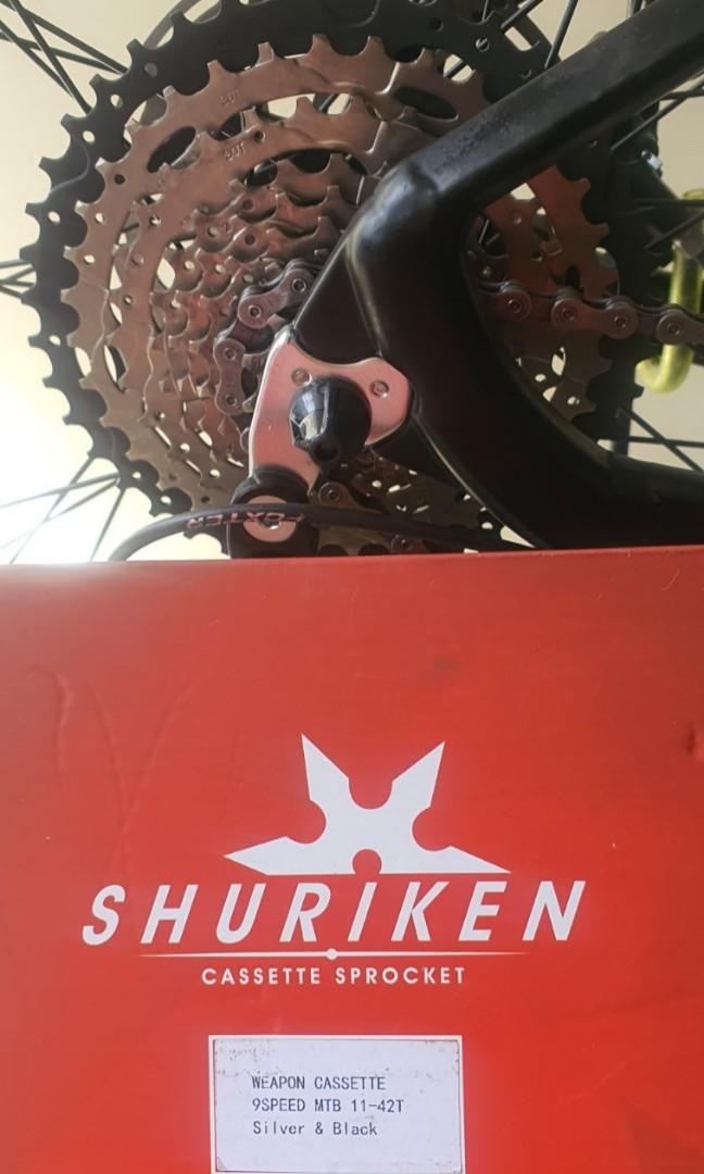 Weapon Shuriken 9 speed cogs, Sports Equipment, Bicycles & Parts ...