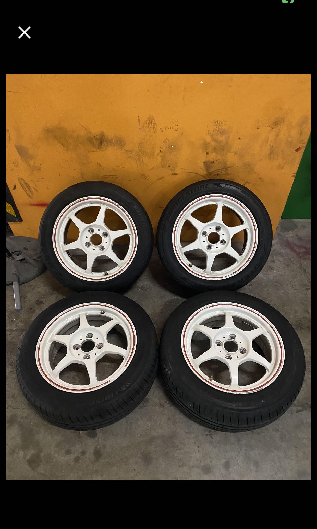 15 inch white ssr type c rep rim 4x100, Car Accessories, Tyres & Rims ...