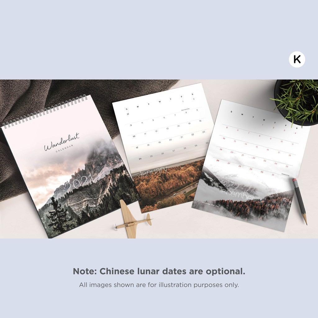 2021 Calender from Shopee, Hobbies & Toys, Stationery & Craft ...