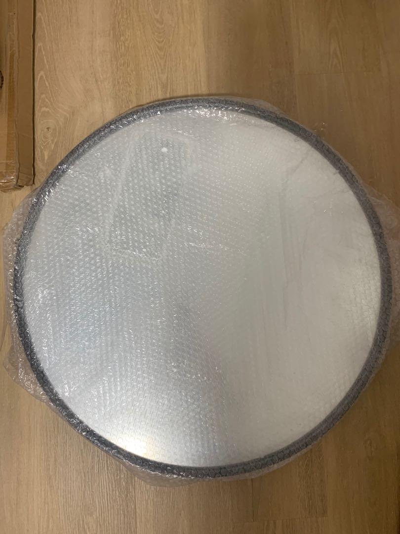 70cm black rim round mirror, Furniture & Home Living, Home Decor ...