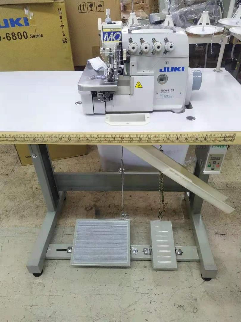(全新) 日本品牌 "JUKI" MO-6816S 5線工業鈒骨車 (全台配全新車板, 全新車架 及全新可調速度節能馬達)), 興趣及遊戲, 手作＆自家設計, 其他 - Carousell