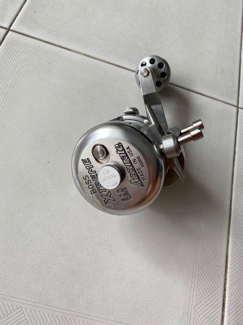 Accurate Boss Xtreme 600 narrow fishing reel, Sports Equipment, Fishing ...