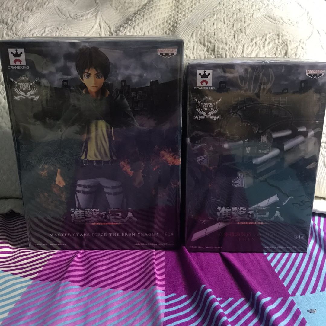 Banpresto Attack on Titan Eren Yeager Master Stars Piece (MSP) with 3D ...