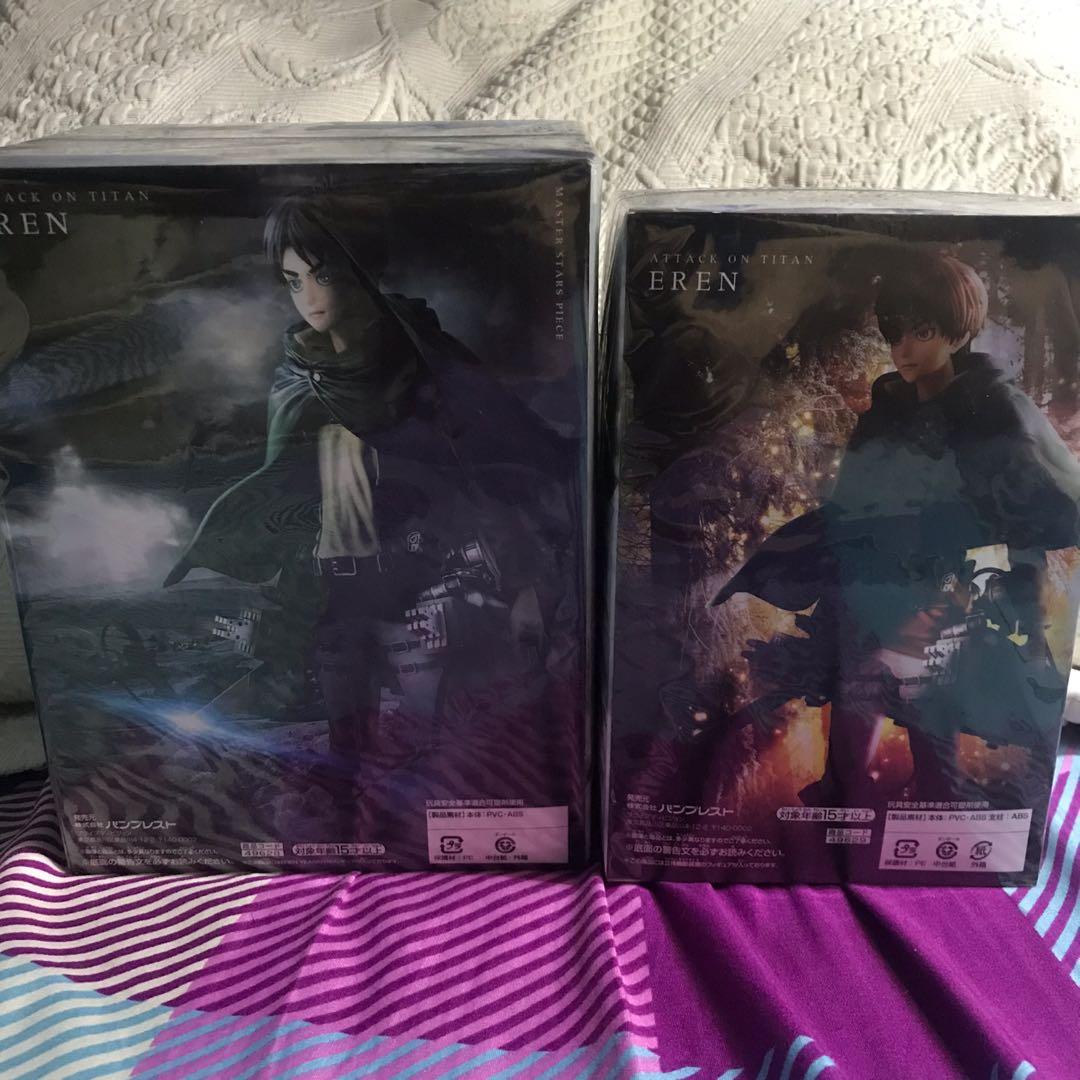 Banpresto Attack on Titan Eren Yeager Master Stars Piece (MSP) with 3D ...