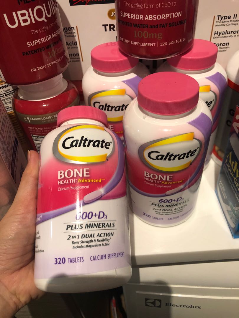 Caltrate Bone Health Advanced 600+D3 Plus Minerals, 320 Tablets on ...