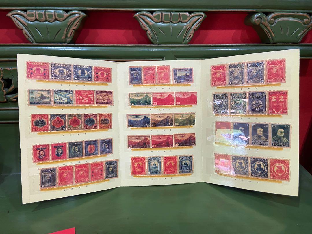 China PRC Mao Set of Reproduction Stamps in Souvenir Folder, Hobbies ...