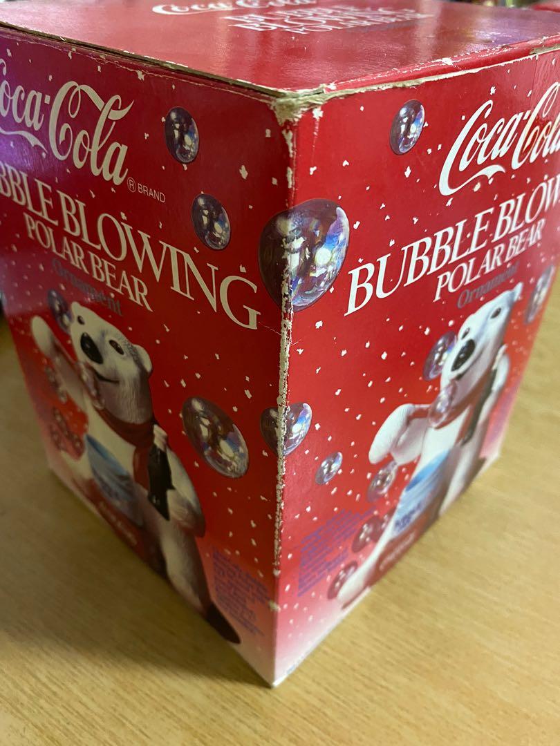Coca cola Bubble Blowing Polar Bear, Vintage & Collectibles, Vintage Collectibles on Carousell