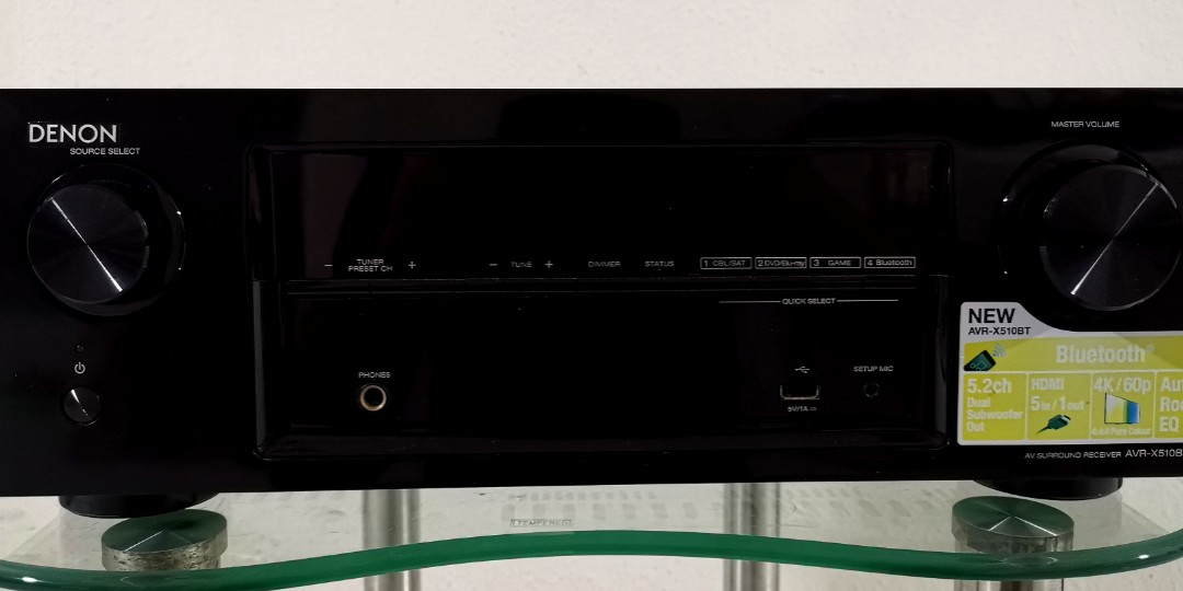 Denon AVR-X510 BT AV receiver, Audio, Soundbars, Speakers & Amplifiers ...