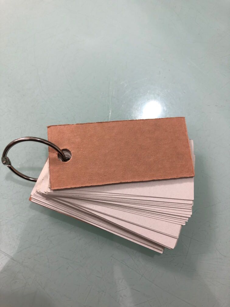 (Free!) Muji flashcards, 興趣及遊戲, 手作＆自家設計, 文具 - Carousell