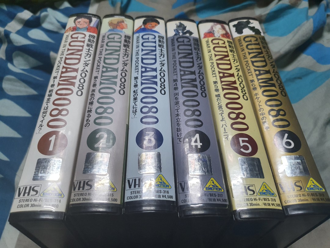 Gundam 0080 VHS tapes, Hobbies & Toys, Memorabilia & Collectibles, Fan ...