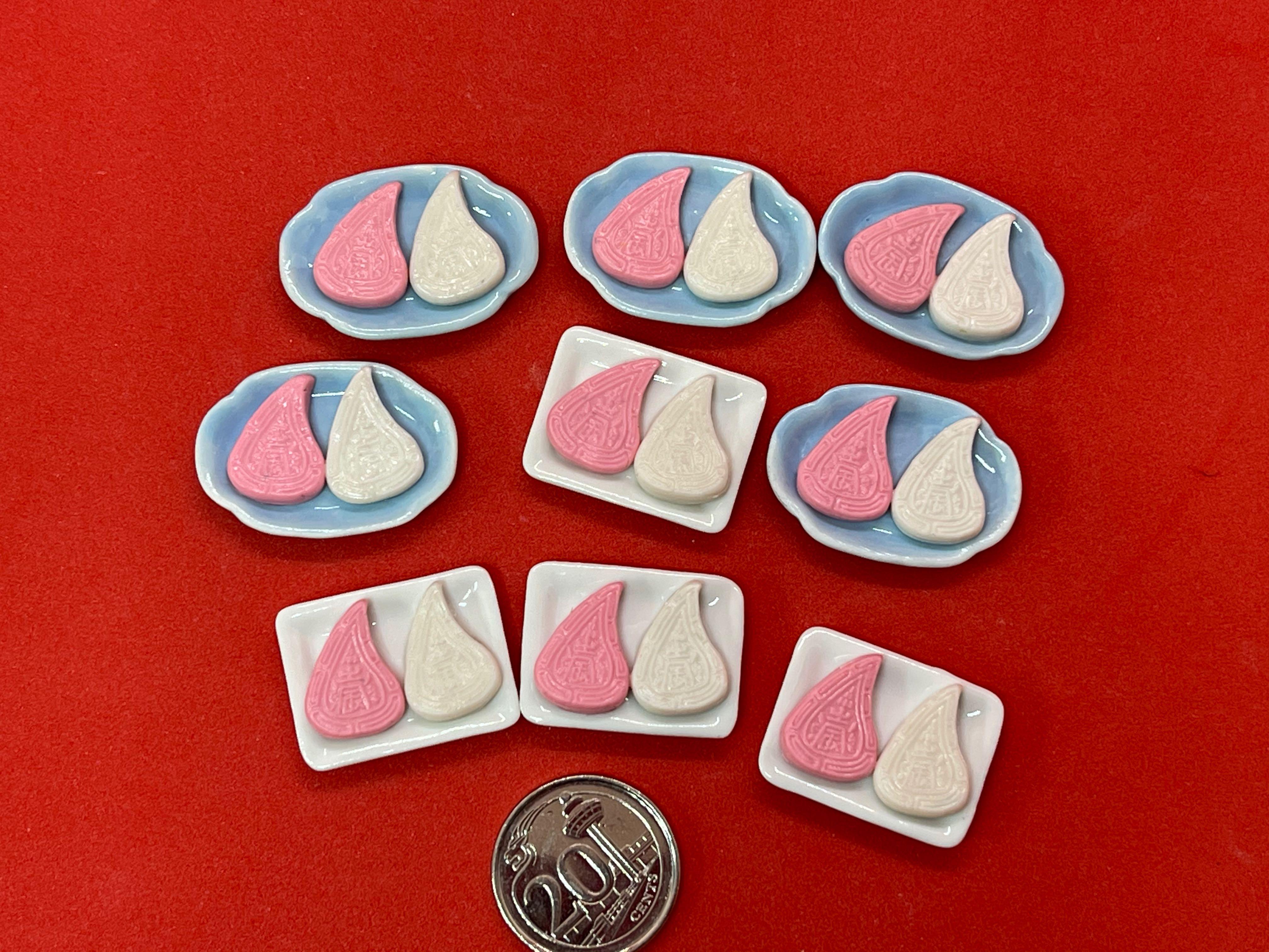 Handmade Miniature Local Kueh, Nonya Kueh, Teochew Kueh, Png Kueh, clay ...