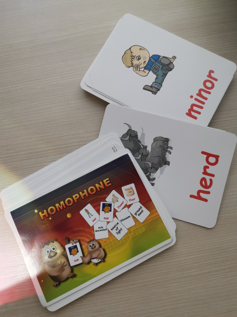 Homophone flash card, Hobbies & Toys, Books & Magazines, Children's ...
