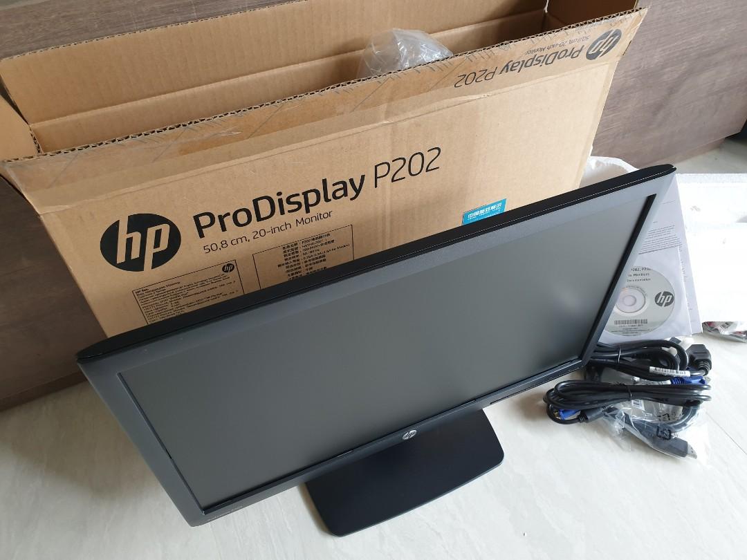 HP 20 inch Monitor P202, Computers & Tech, Parts & Accessories, Monitor ...