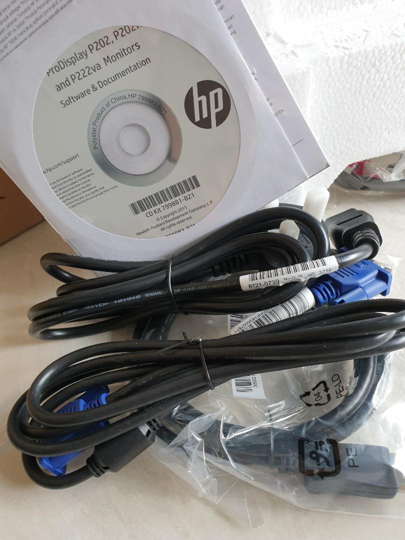 HP 20 inch Monitor P202, Computers & Tech, Parts & Accessories, Monitor ...