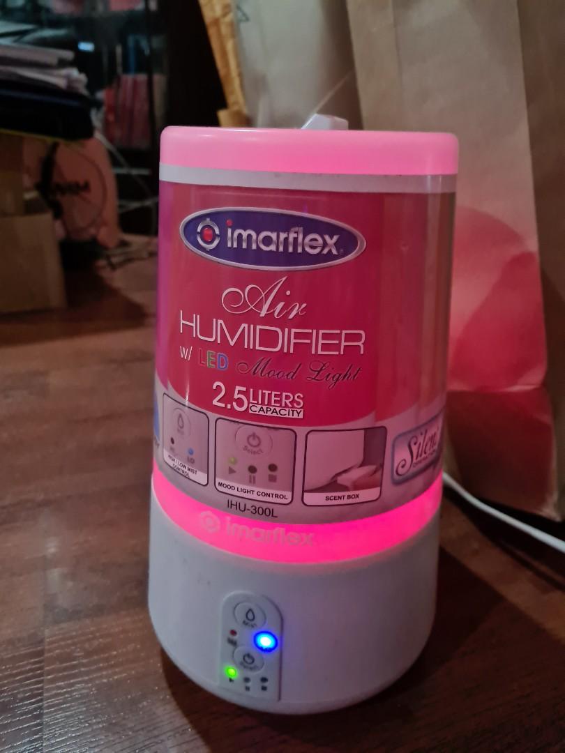 Imarflex Air Humidifier with LED Mood Light 2.5L, TV & Home Appliances ...
