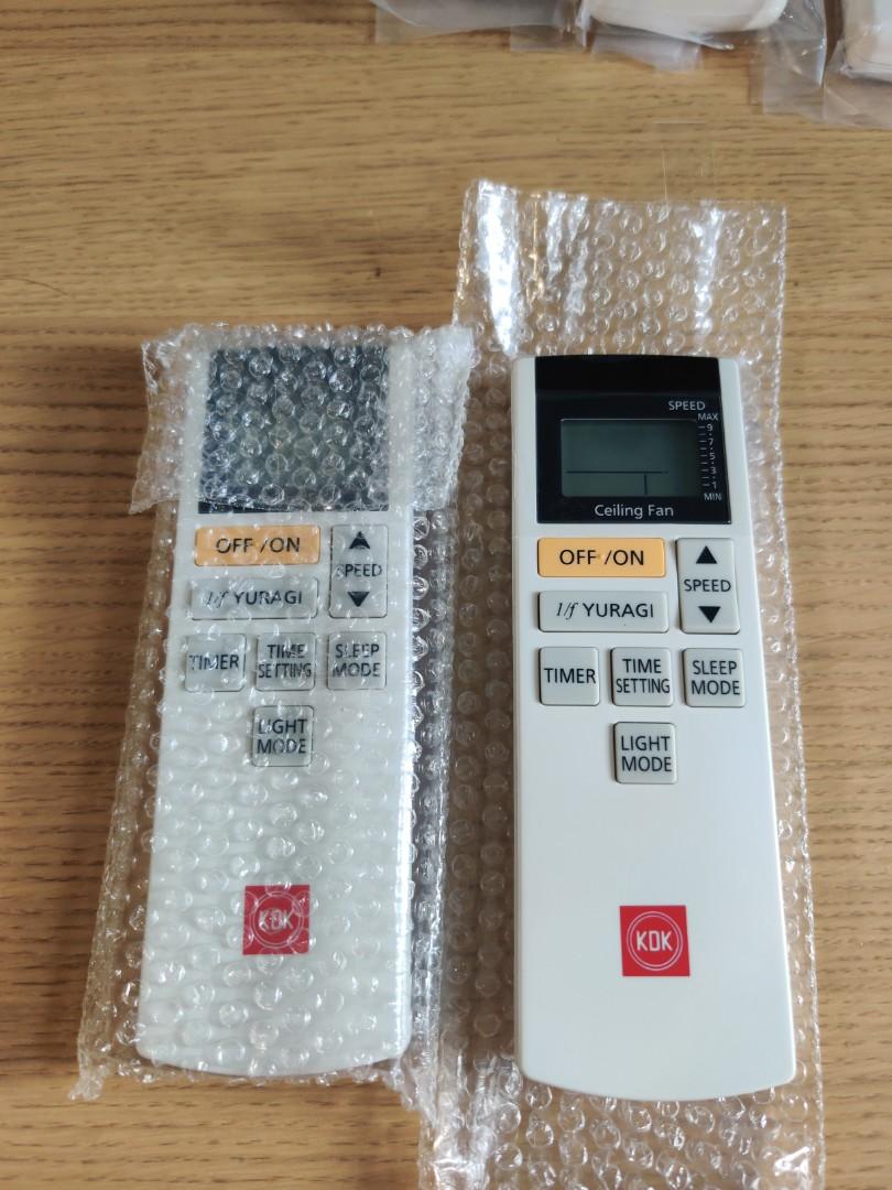 KDK U60FW/U48FP Fan Remote Controller - K15UW, K12UX, Furniture & Home ...