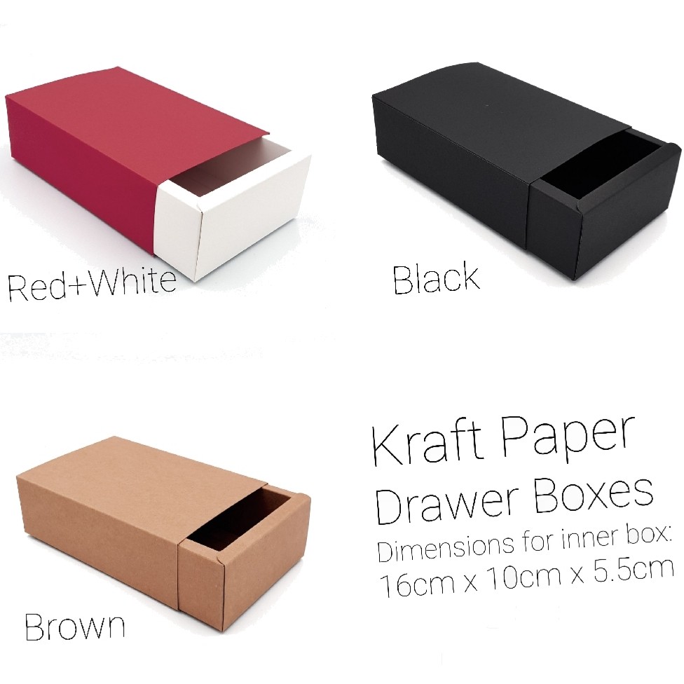 Kraft Paper Drawer Boxes, Furniture & Home Living, Home Improvement ...