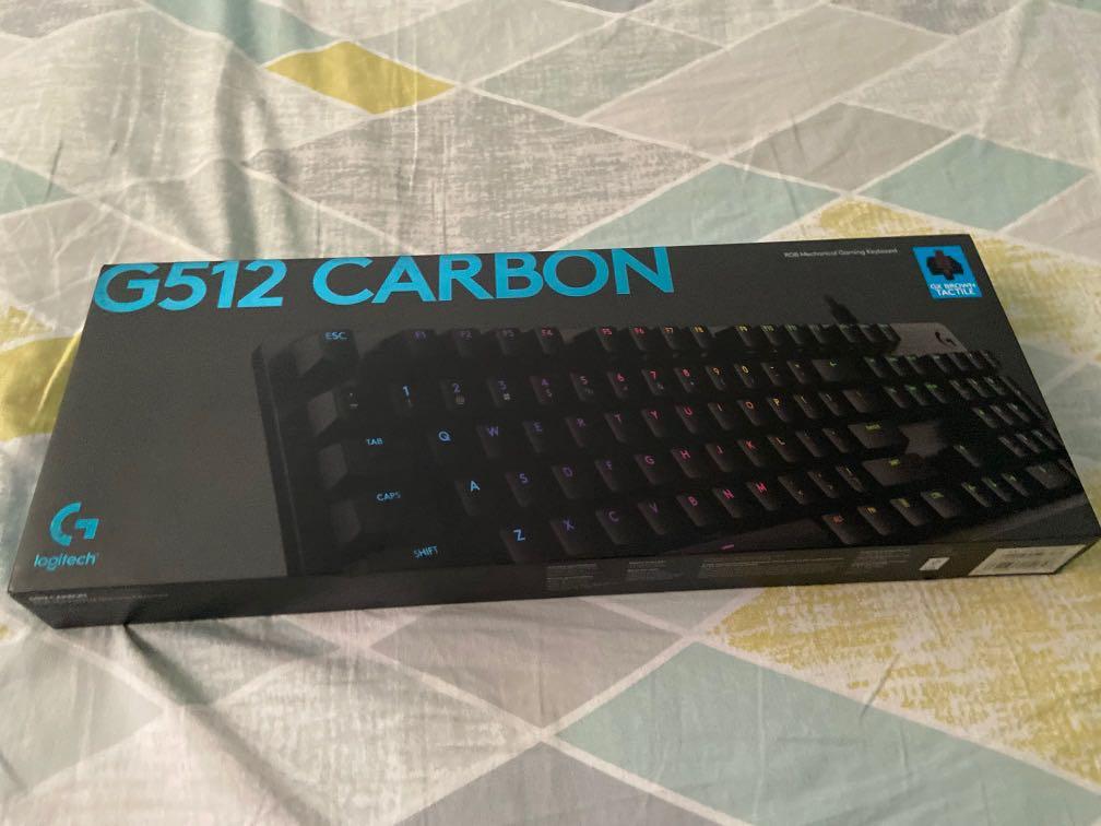 Logitech G512 RGB Mechanical Keyboard Tactile Brown Switch with Free ...