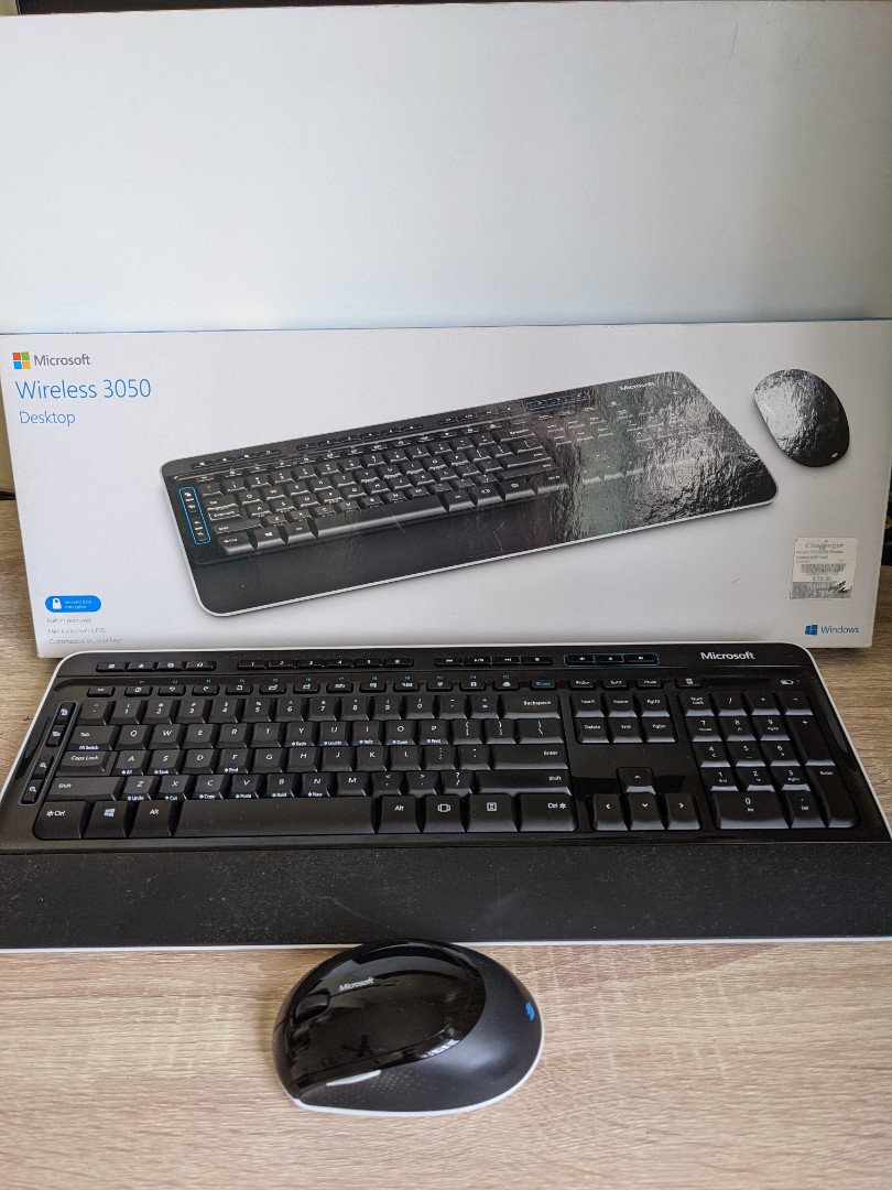 Microsoft 3050 Keyboard and Mouse Set, Computers & Tech, Parts & Accessories, Computer Keyboard ...