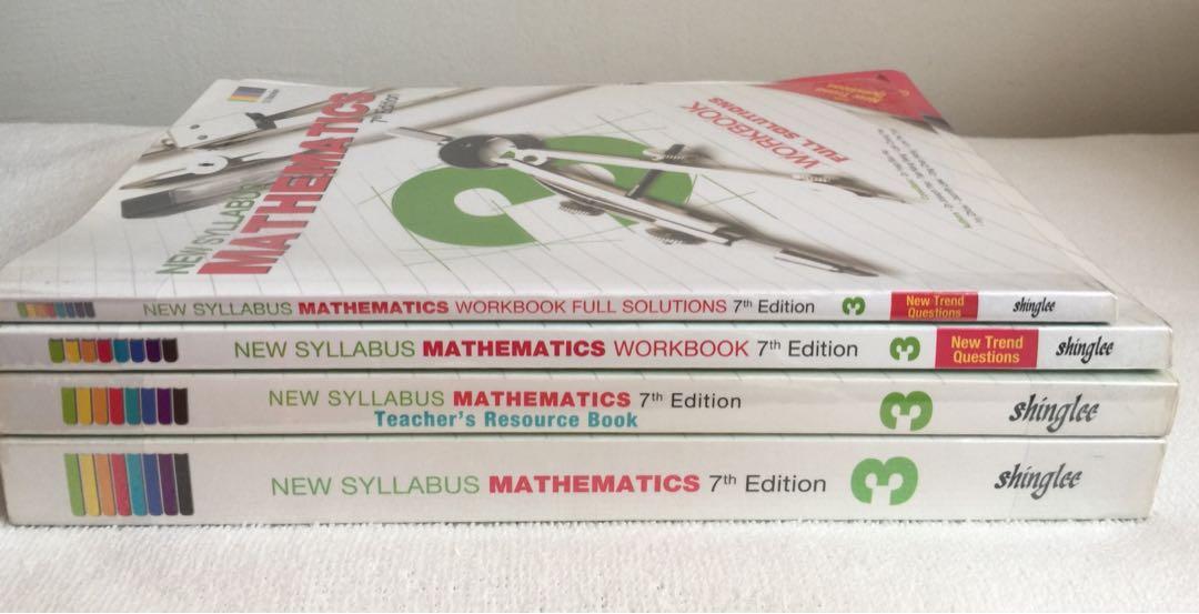 New Syllabus Mathematics 3 Teacher’s Resource Book, Textbook, Workbook ...