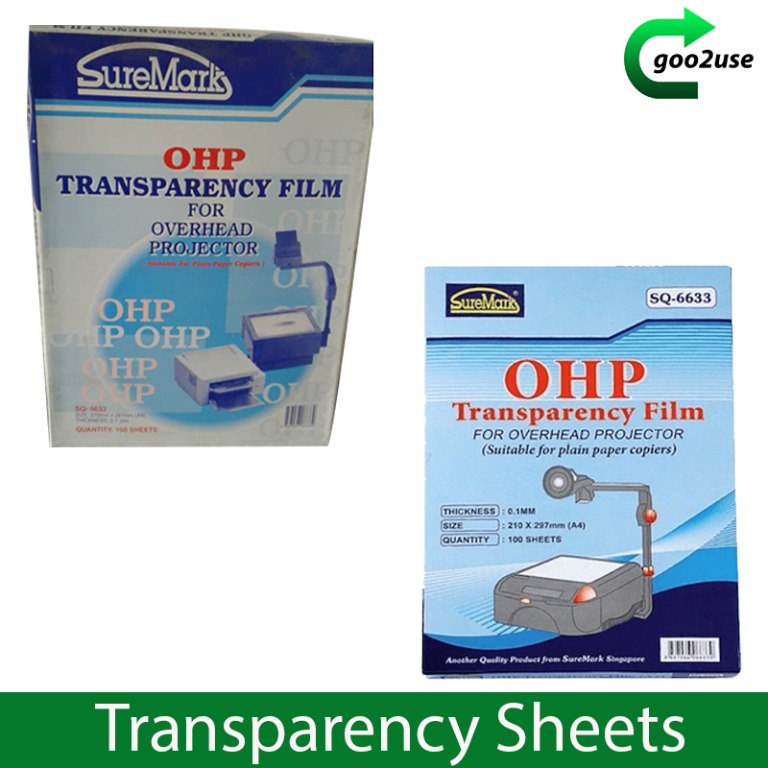 OHP Transparency Sheets, Hobbies & Toys, Stationery & Craft, Craft ...