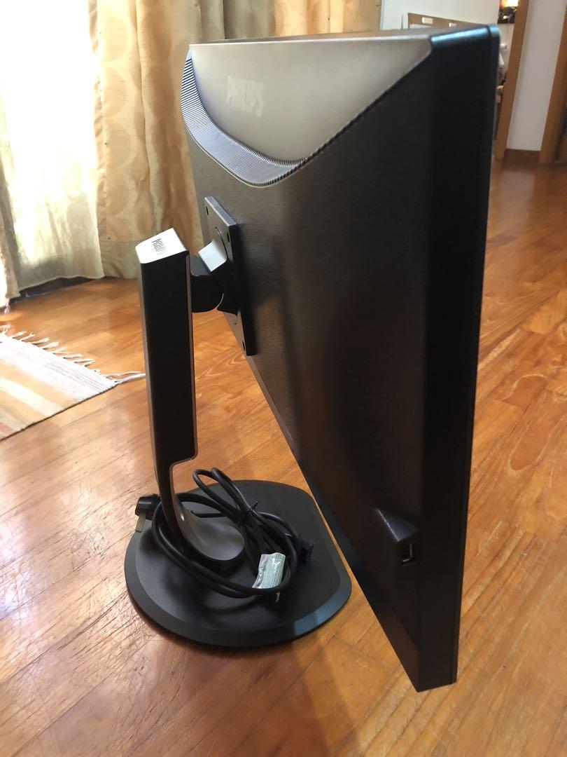 Philips Brilliance 27 inch LED monitor height adjustable with built-in ...