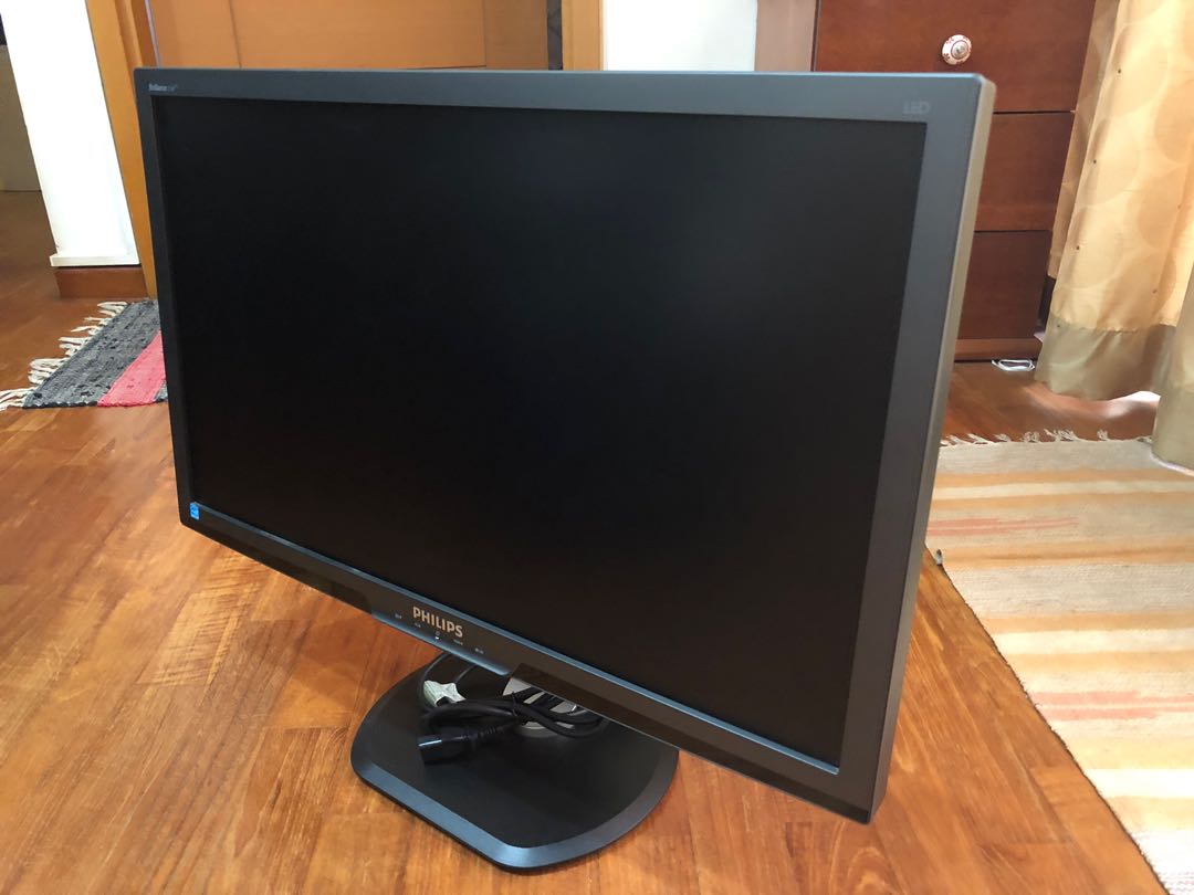 Philips Brilliance 27 inch LED monitor height adjustable with built-in ...