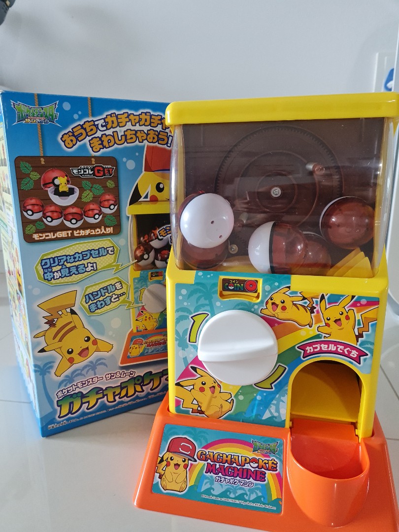 Pokemon Gacha Machine, Hobbies & Toys, Toys & Games on Carousell